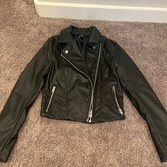H&M | Jackets & Coats | Hm Leather Jacket Gently Used | Poshmark